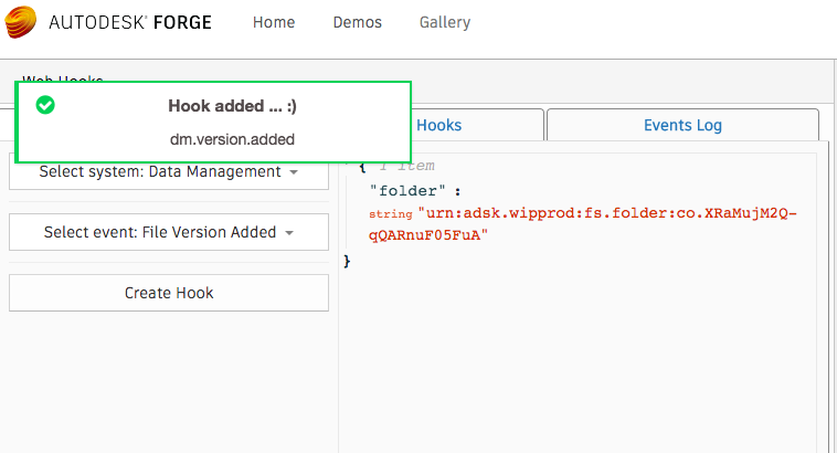 Forge Webhooks Admin UI Sample | Autodesk Platform Services